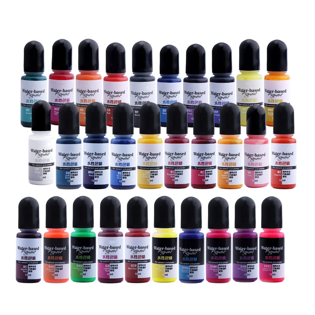 Huhudde 30 Colors Gypsum Coloring Pigment Handmade Concentrate Concrete ...