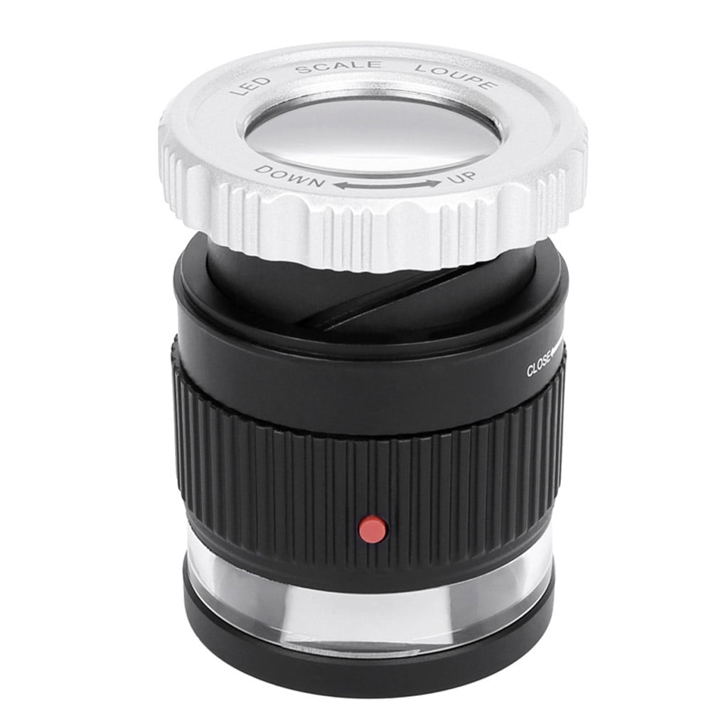 Huhudde 30 Magnification Cylindrical Scale Optical Glass Lens Focusing ...