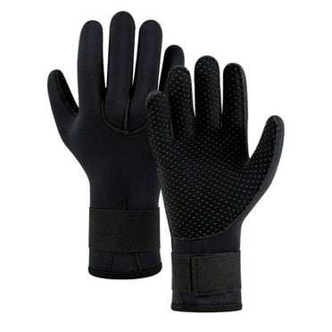 3mm Neoprene Dive Gloves with Elastic Wrist & Anti-Slip Grip for Snorkeling, Surfing, Paddling ...