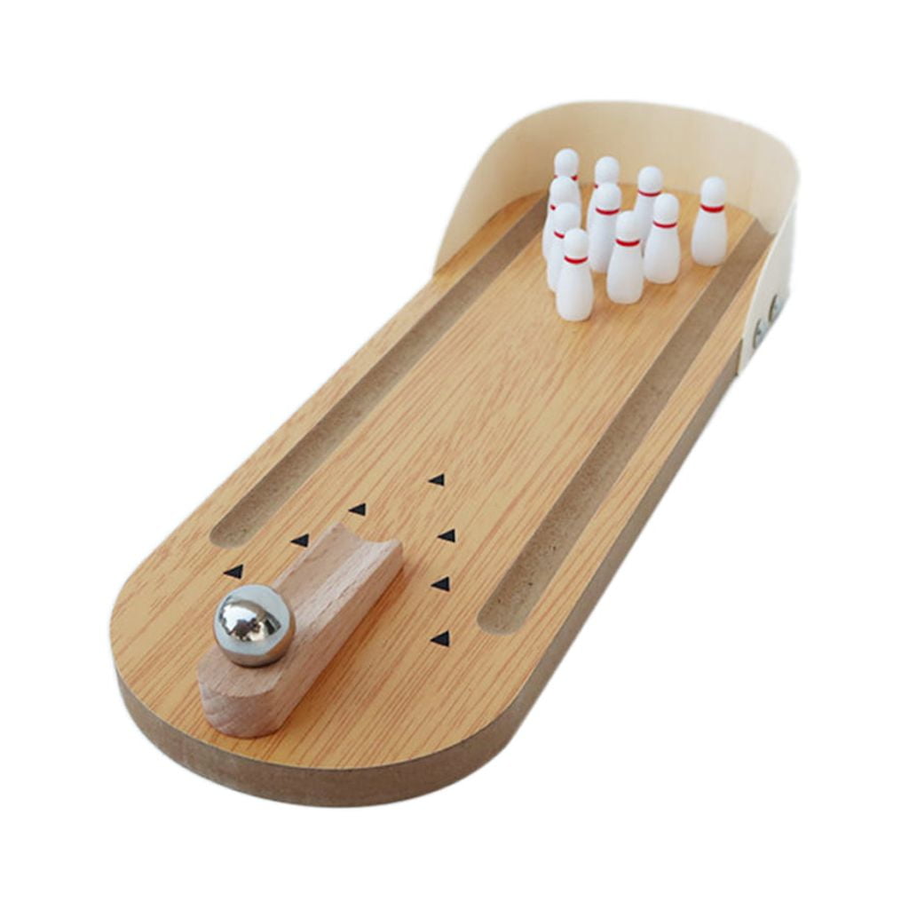 Huhudde Bird Wooden Desktop Bowling Toy Parakeet Intelligence Training ...