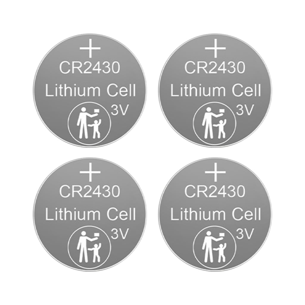 Huhudde CR2430 3V Lithium Coin Battery 3V 285mAh High Capacity Button Cell for Remote Controls ...
