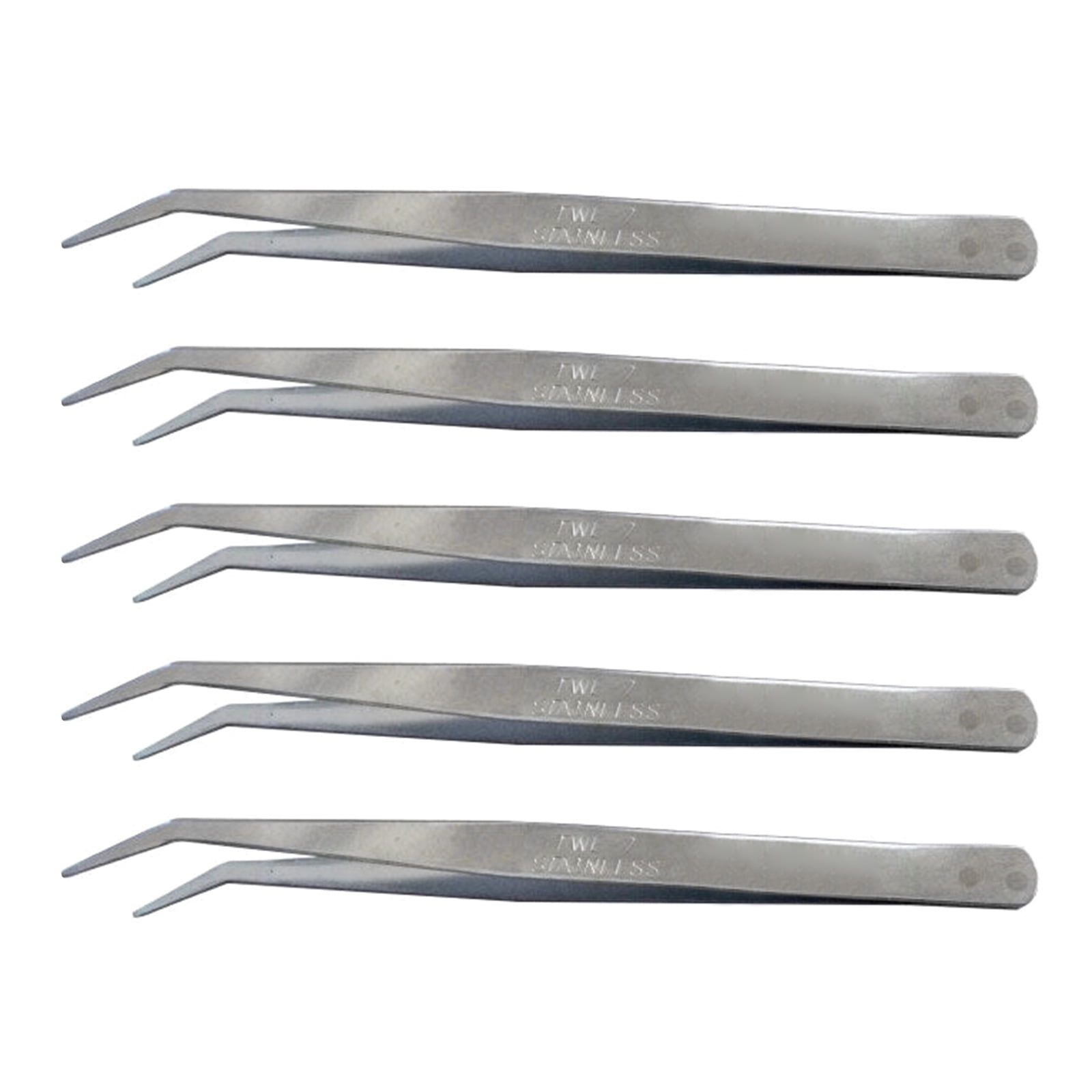 Huhudde Curved Straight Tip Stainless Tweezer For Electronics Repair ...