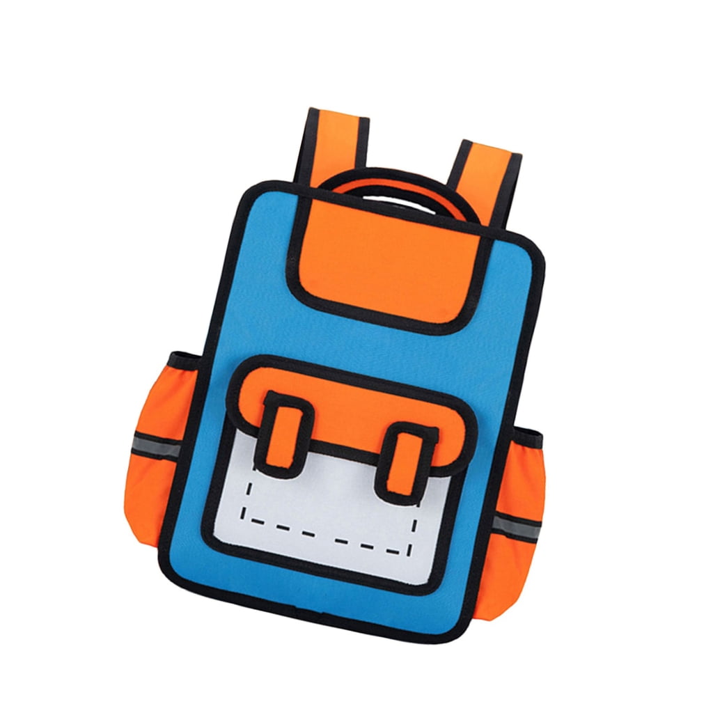 Huhudde Ergonomic Cartoon Book Bag Creative and Practical School Bags ...