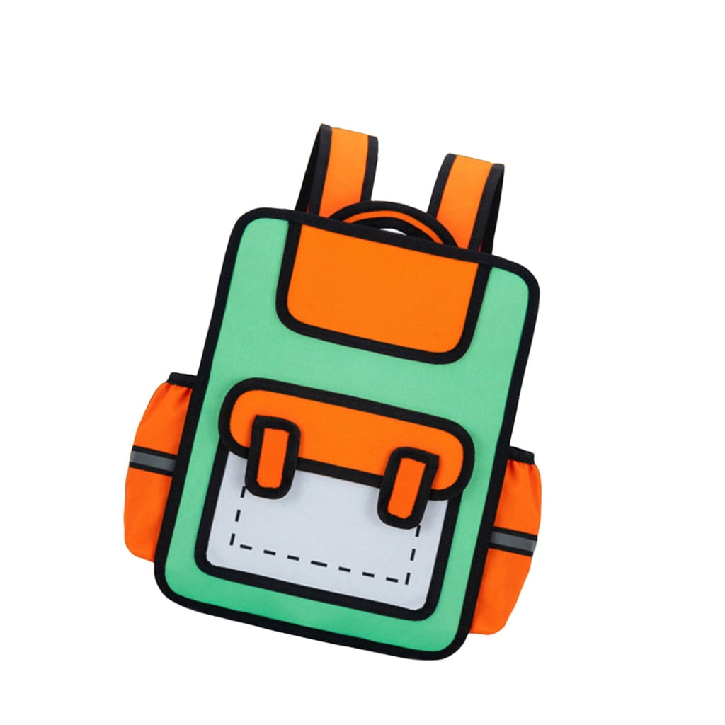 Huhudde Ergonomic Cartoon Book Bag Creative and Practical School Bags ...