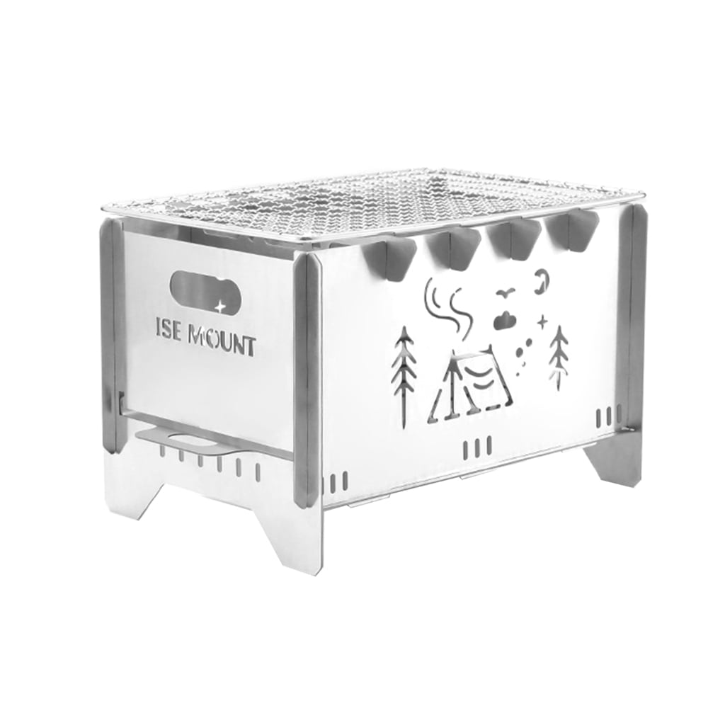 Huhudde Folding Wind-proof Wood Burnings Stove Portable Camp Stove ...