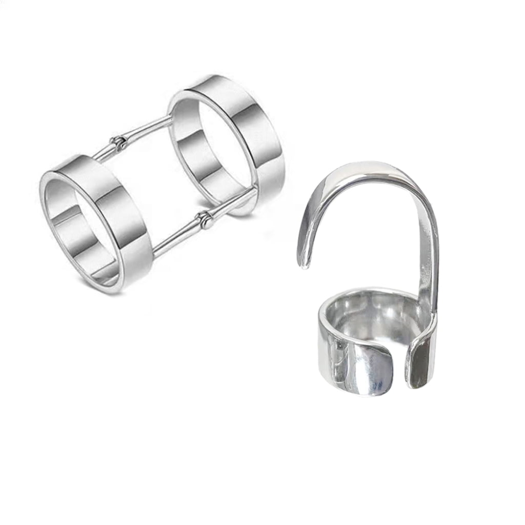 Huhudde Gothic Rock Hinged Finger Rings Finger Ring Armor-Knuckle-Joint ...