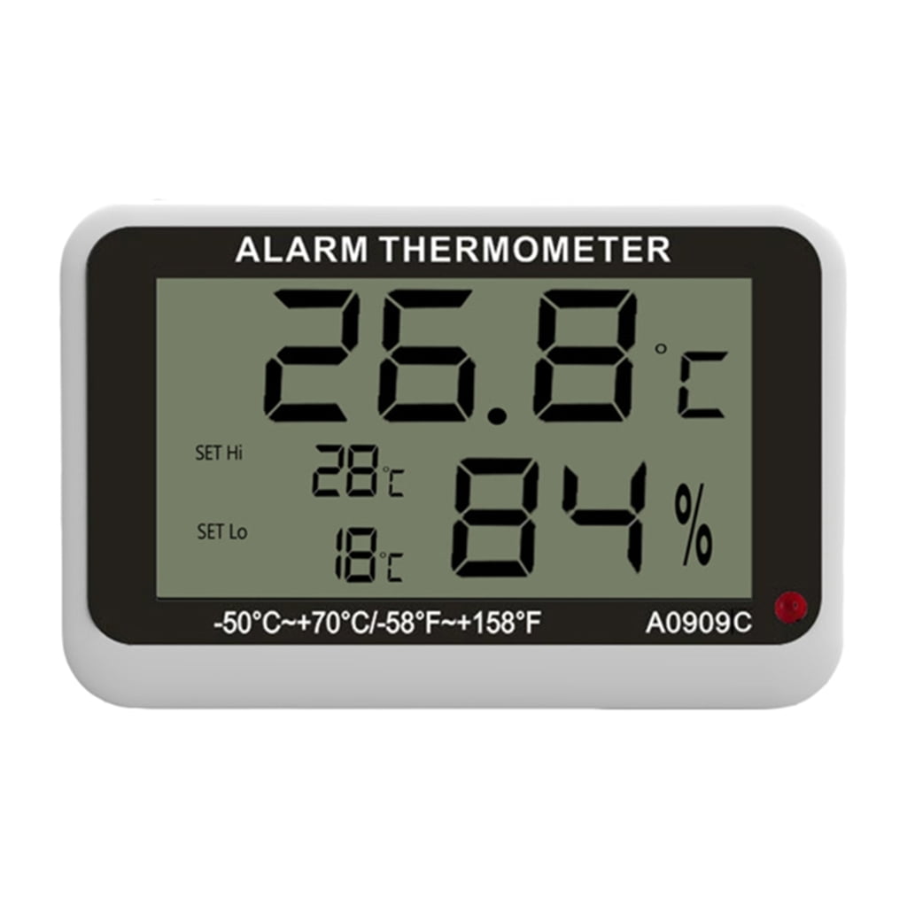 Huhudde Hygrometer Thermometer Digital LCD Monitor Indoor/Outdoor ...