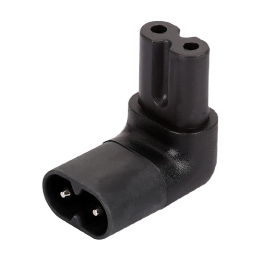 Huhudde IEC320 C7 to C8 Right Angle AC Adapter IEC 320 C7-C8 90 Degree ...