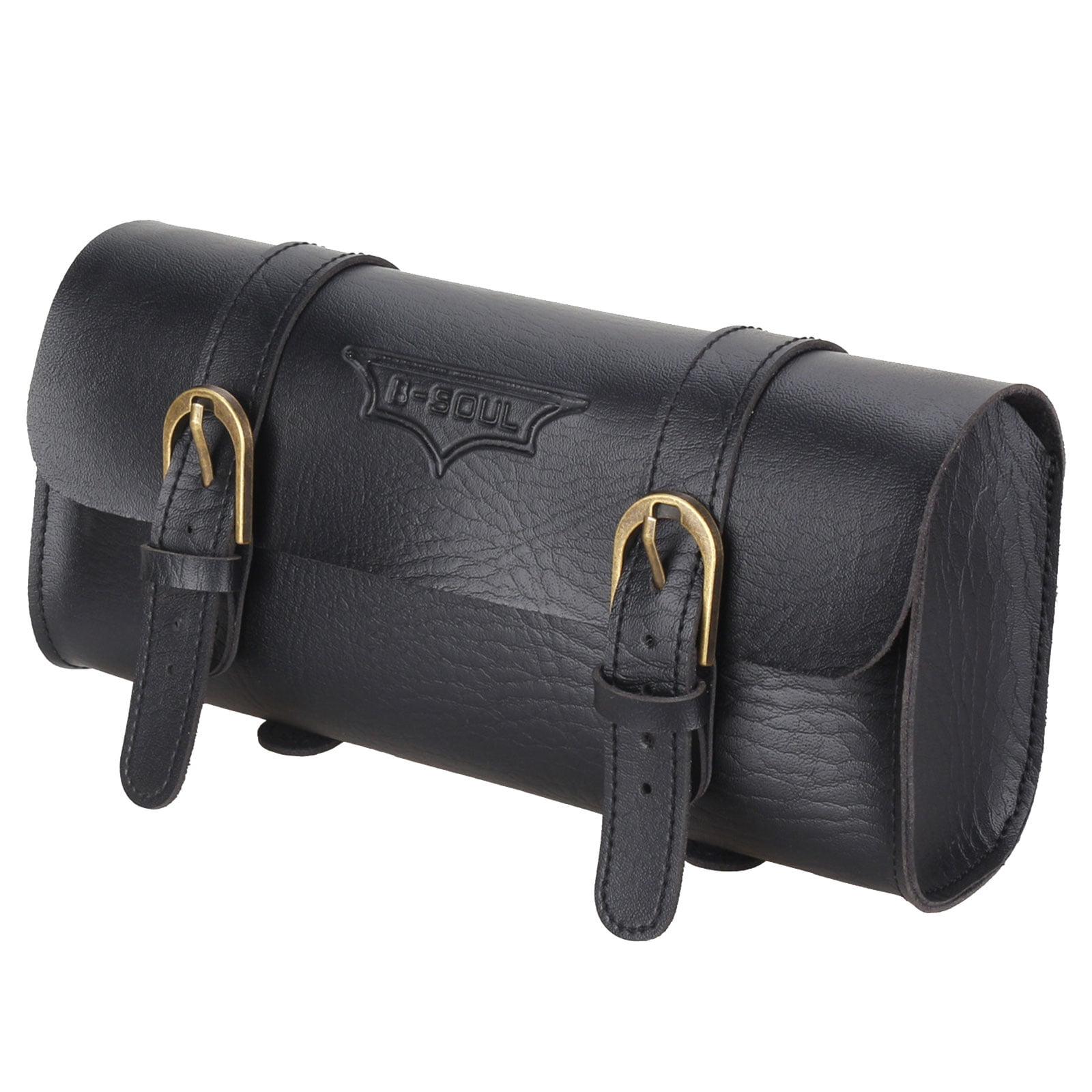 Huhudde Motorcycle Handlebar Bag Saddlebag, PU Leather Handmade ...