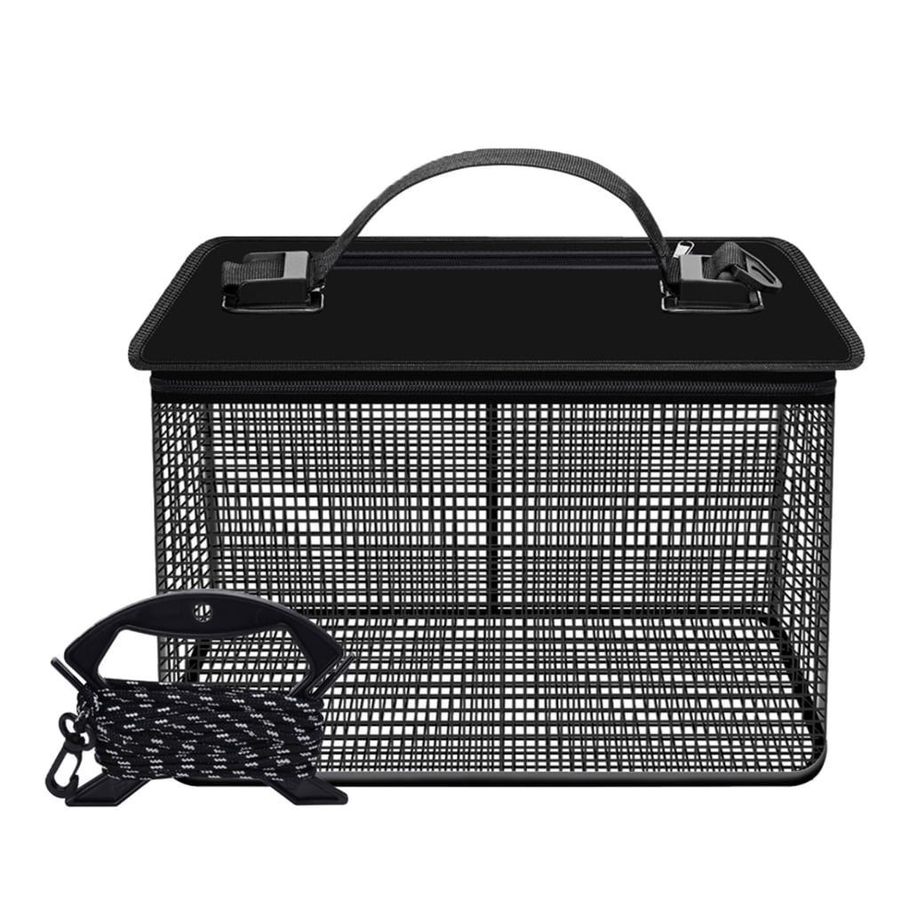 Huhudde Portable Meshes Fishing Net Storage Cage Floating Fishing ...