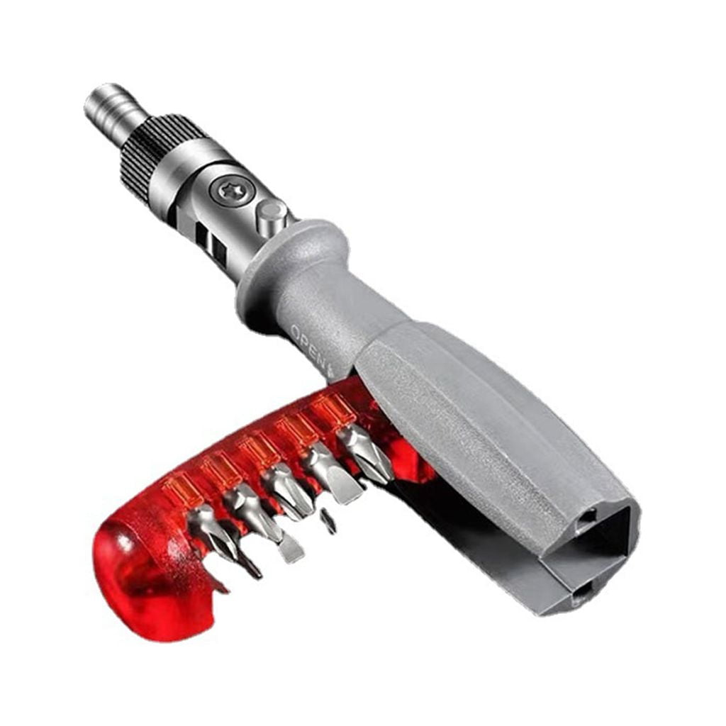 Huhudde Ratcheting Screwdriver with Magnetic Bit Ratchet 10 Bits 10 in ...