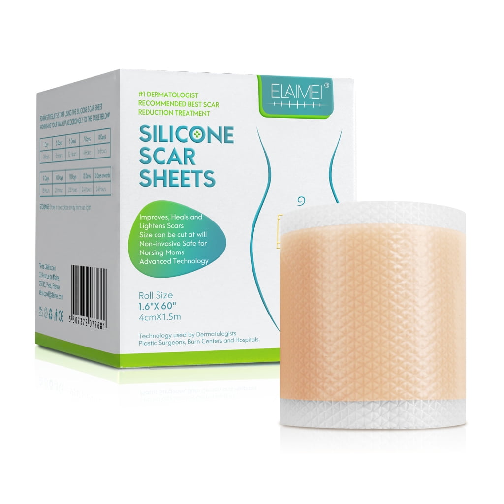 Huhudde Silicone Scar Removing Gel Patches Role Reusable Painless Mark ...