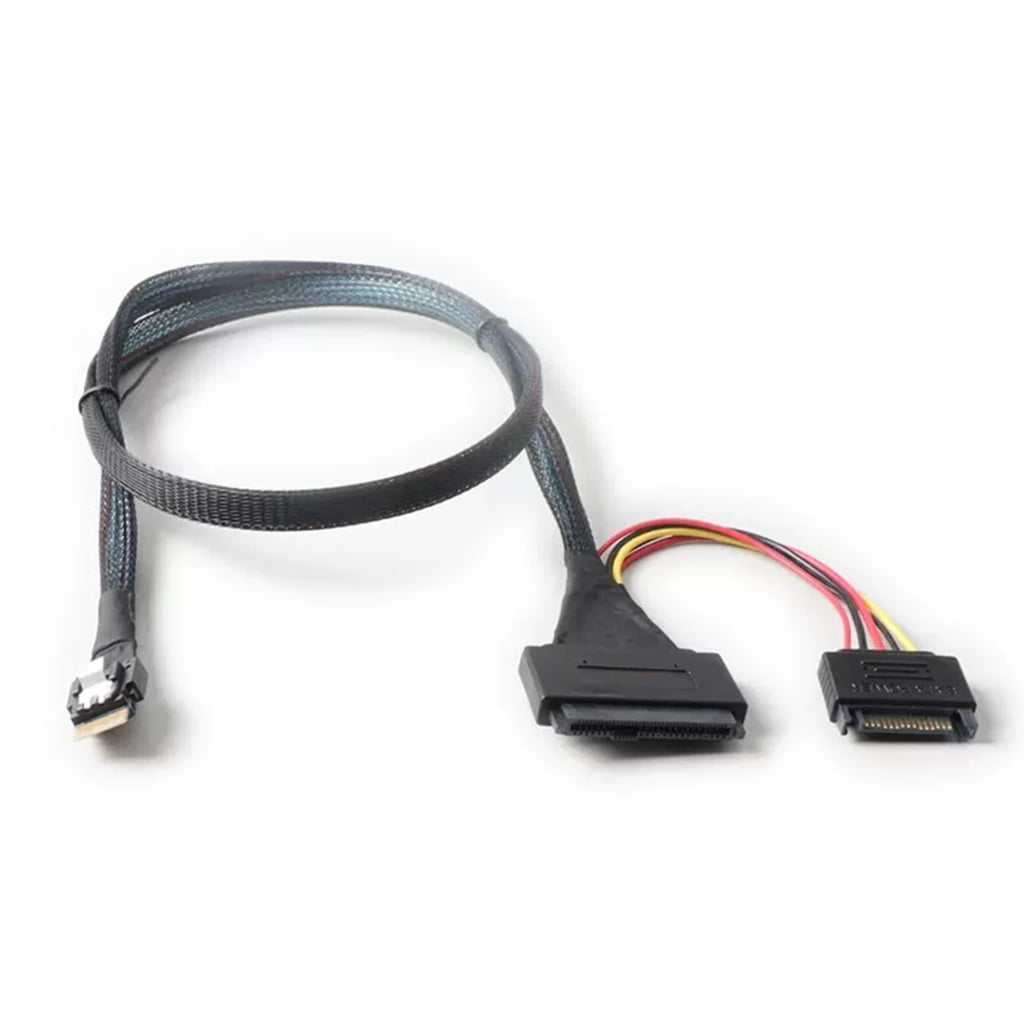Huhudde Slimsas SFF-8654 4i Male to SFF 8639 U.2 SSD Adapter Cable with ...