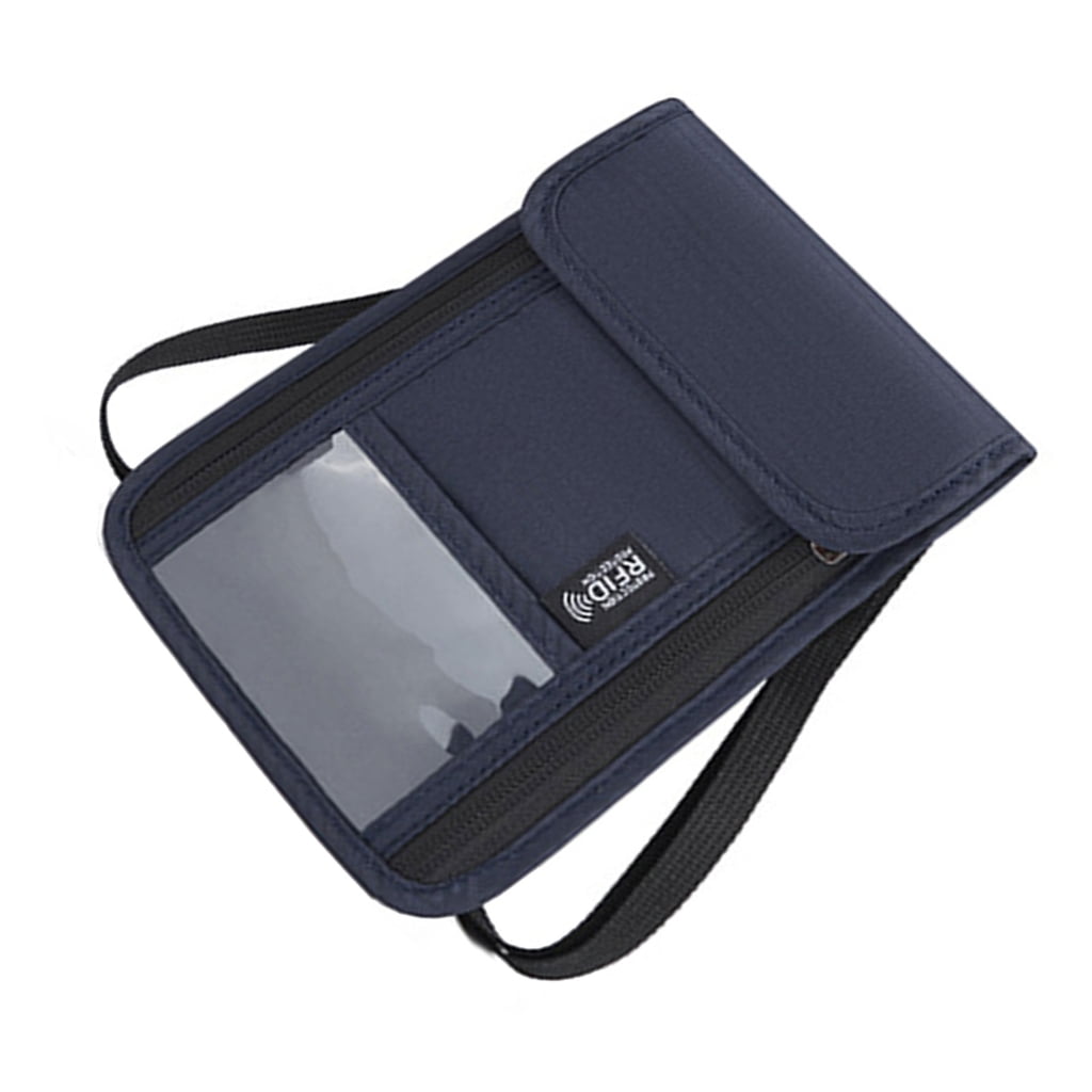 Huhudde Travel Supply Neck Wallet with RFIDS Blocking Passports Holder ...