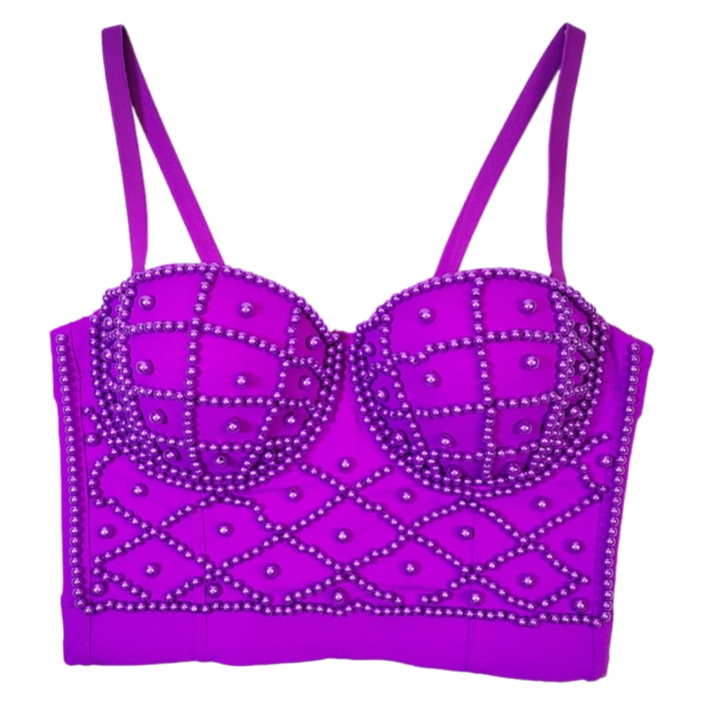 Huhudde Trendy Pearls Decorated Cami Top With Fishbone Structure ...