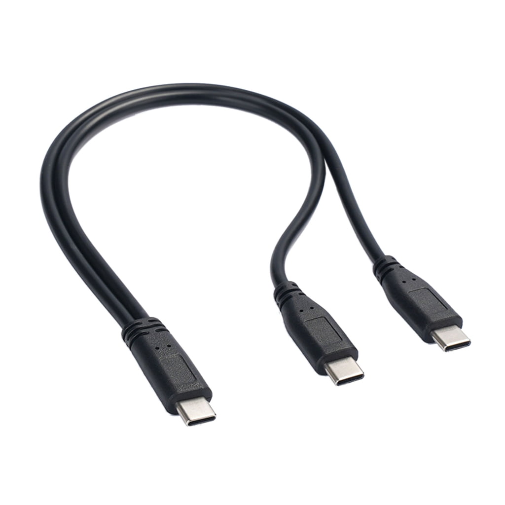 Huhudde USB C to 2 Type C Connectors Fast Charging Cable for Phones and ...