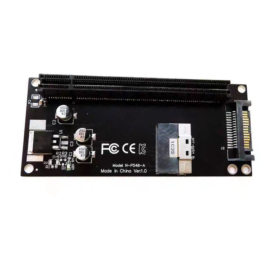 Huhudde Universal SFF-8654 8i to PCIe 3.0 x16 Extension Card Graphics ...