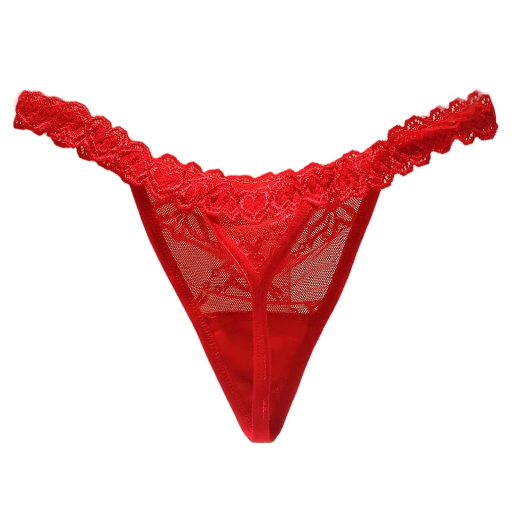 Huhudde Women Lacy G-String Thongs None Show Bikinis Panties Underwear ...