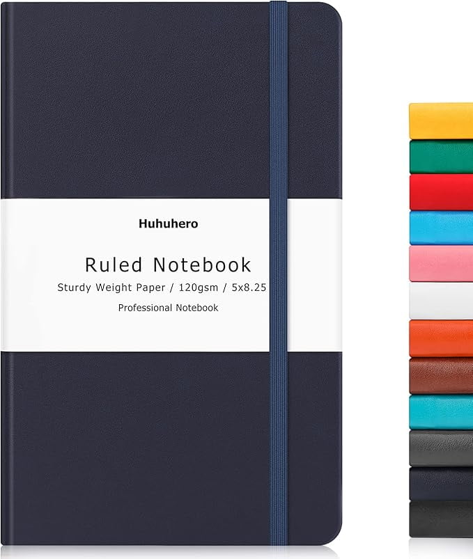 Huhuhero Notebook Journal, Lined Ruled Journal, Hardcover 120Gsm ...