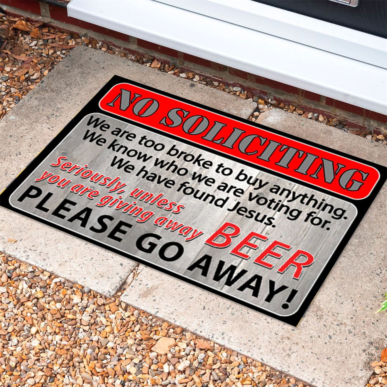 Huhuzaio Doormat Funny English Words Door Mat 60*40Cm Anti Slip Dirty ...