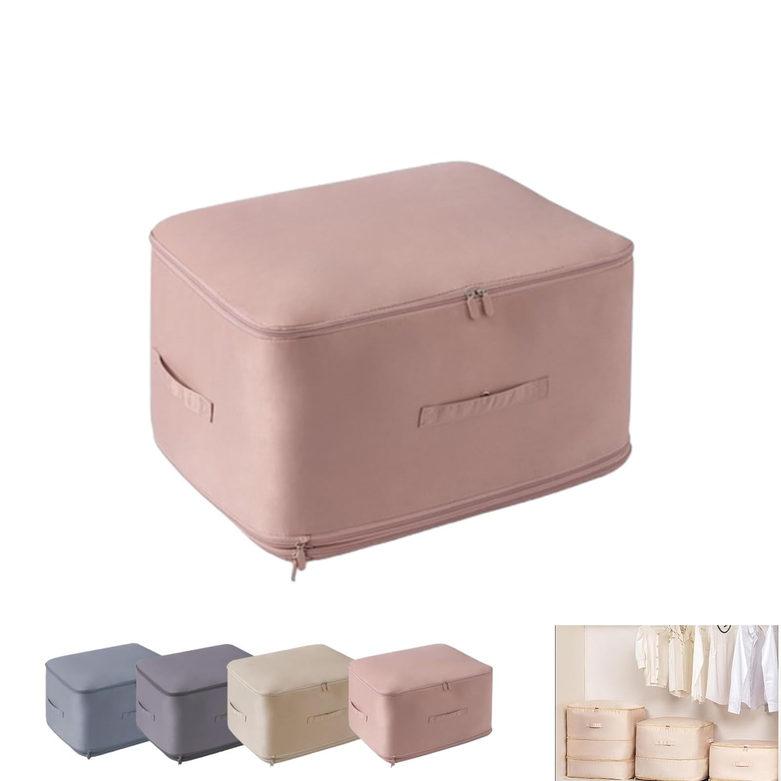 Huhuzaio Laundry Basket Ultra Space Saving Self Compression Organizer ...