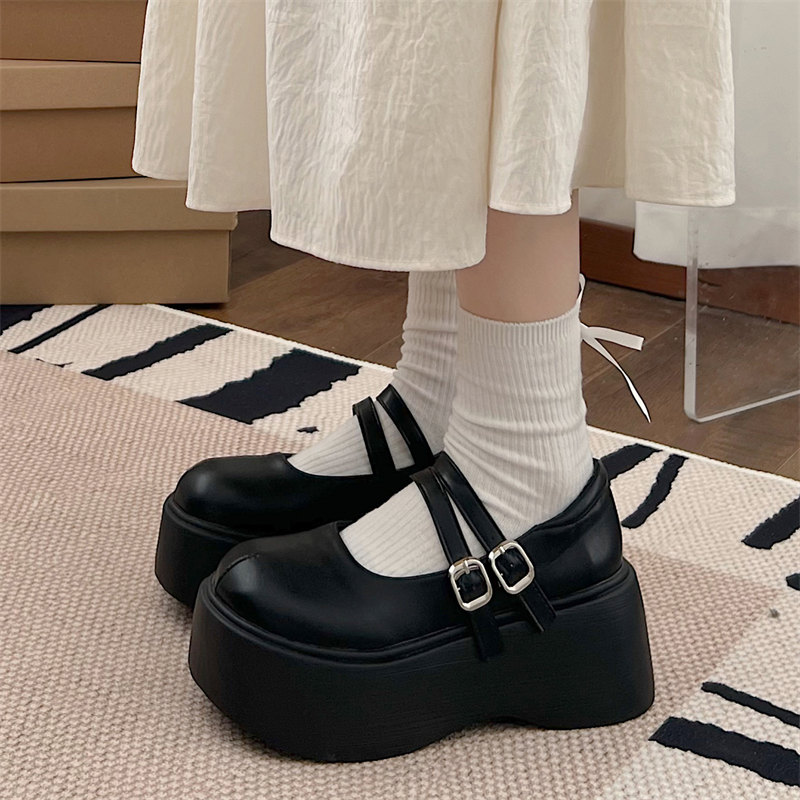 Hui Xuan Autumn Harajuku Japanese Punk Rock Gothic Lolita Shoes Women Wedge High Heels girls ...