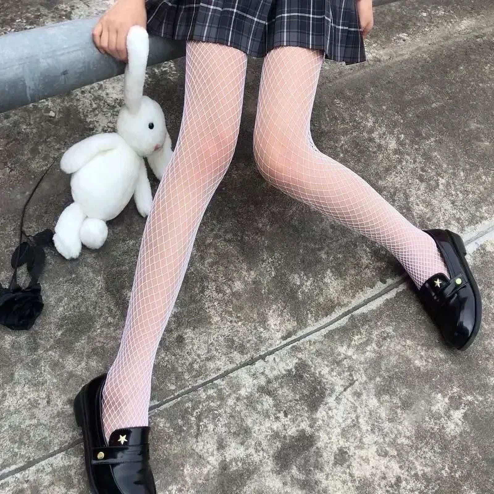 Hui Xuan Lolita Cosplay Girls Long Fishnet Body Stockings Fish Net Pantyhose Mesh Nylon Tights ...