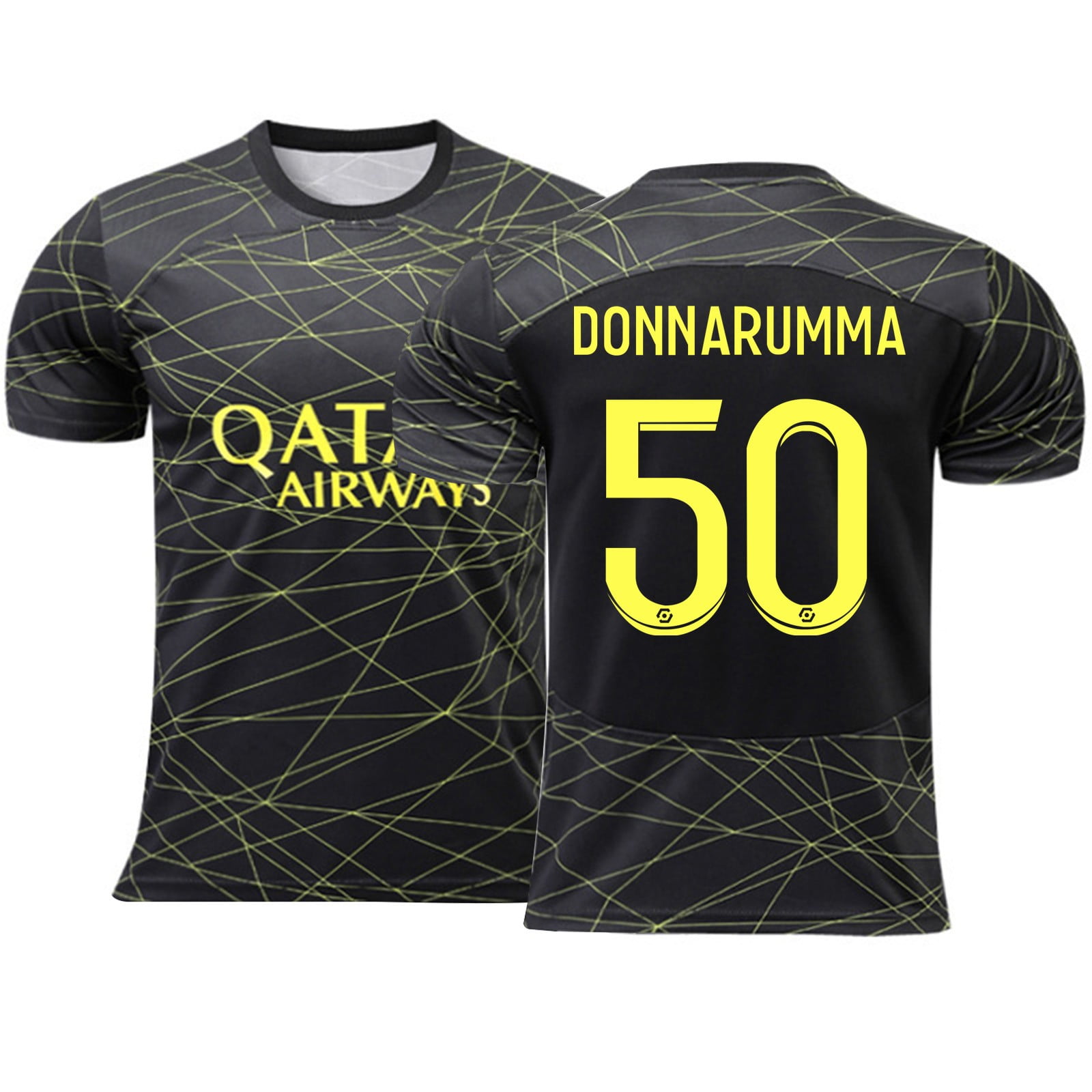 HuiMingg 2223 Third Away Game Soccer Jersey, #50 DONNARUMMA Soccer Jersey Tops, Kids Short ...