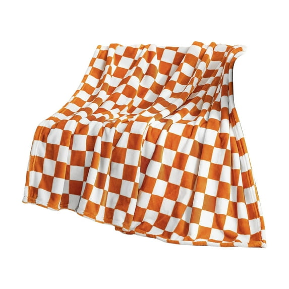 HuiXinOU Checkered Flannel Blanket B-lack And White Squares Patterns ...