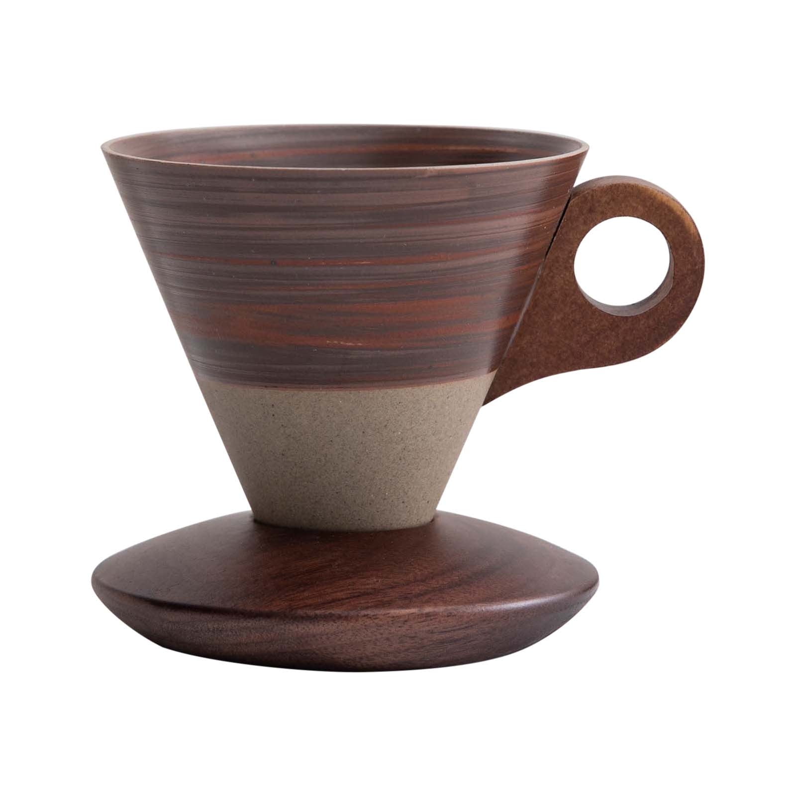 HuiXinOU Elegant Conical Coffee Cup Home Drinking Cup Vintage Coarse ...