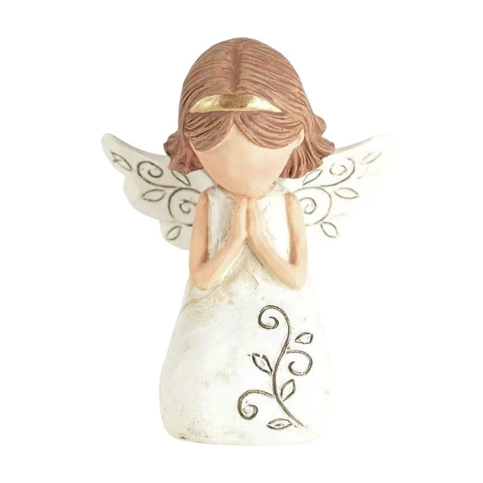 HuiXinOu Angel Statue Resin Figurine Hand Painted Home Decor Memorial ...