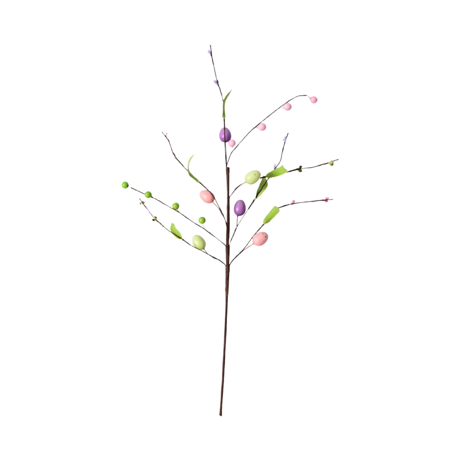 HuiXinOu Easter Berry Stems, Foam Artificial Colored Eggs & Berry ...