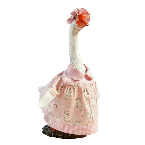 HuiXinOu Easter Goose Outfit Set, Costume Hat for 23 Inch Patio Garden ...
