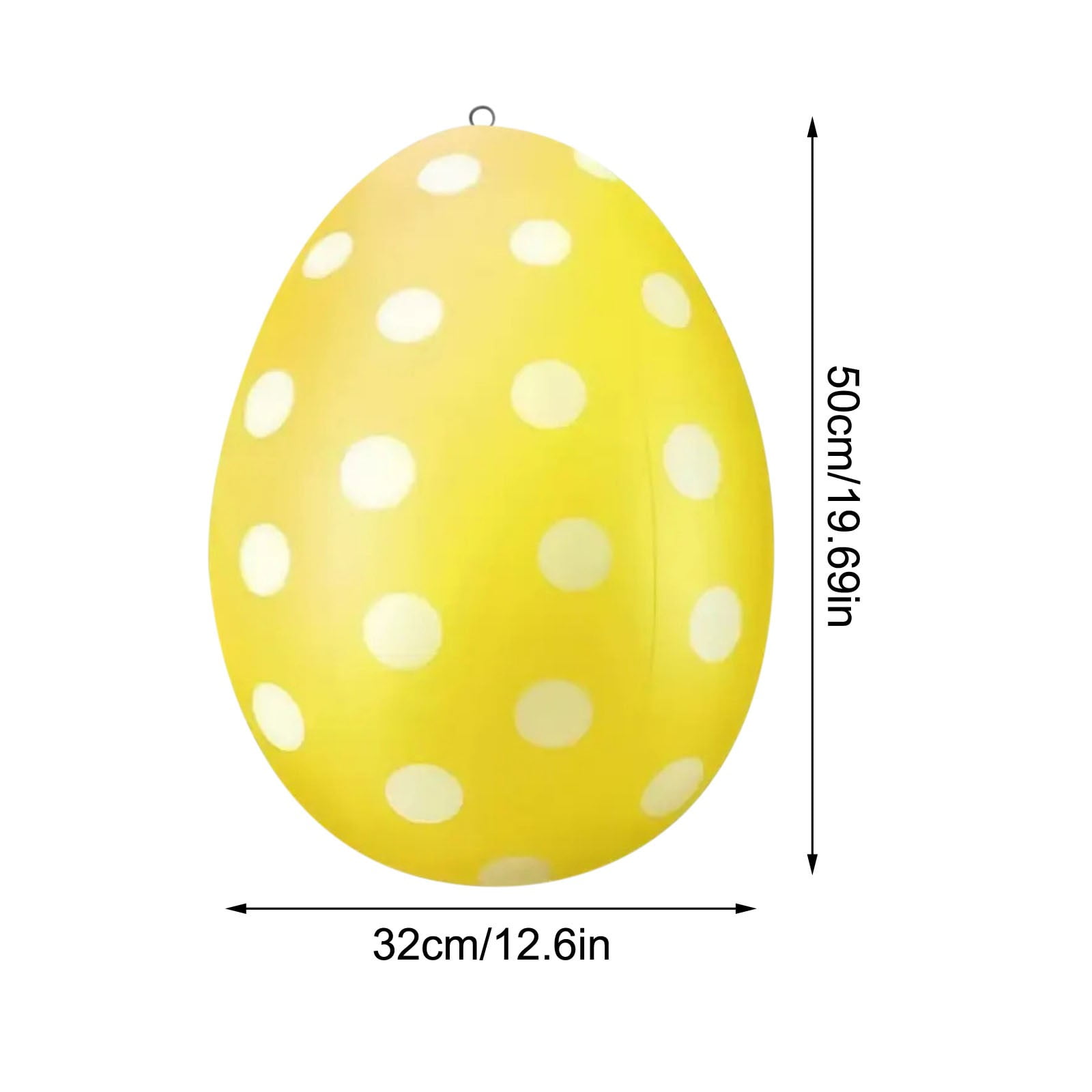 HuiXinOu Easter Inflatable Egg Hanging Decoration 50cm, Plastic Bunny ...