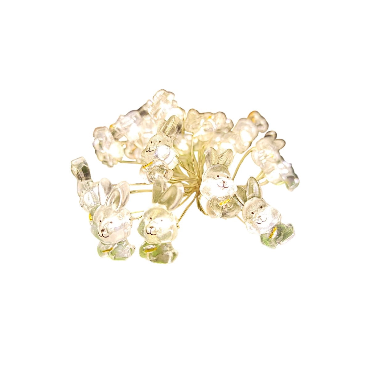 HuiXinOu LED Fairy Lights, 20 Lights String with Transparent Rabbit ...