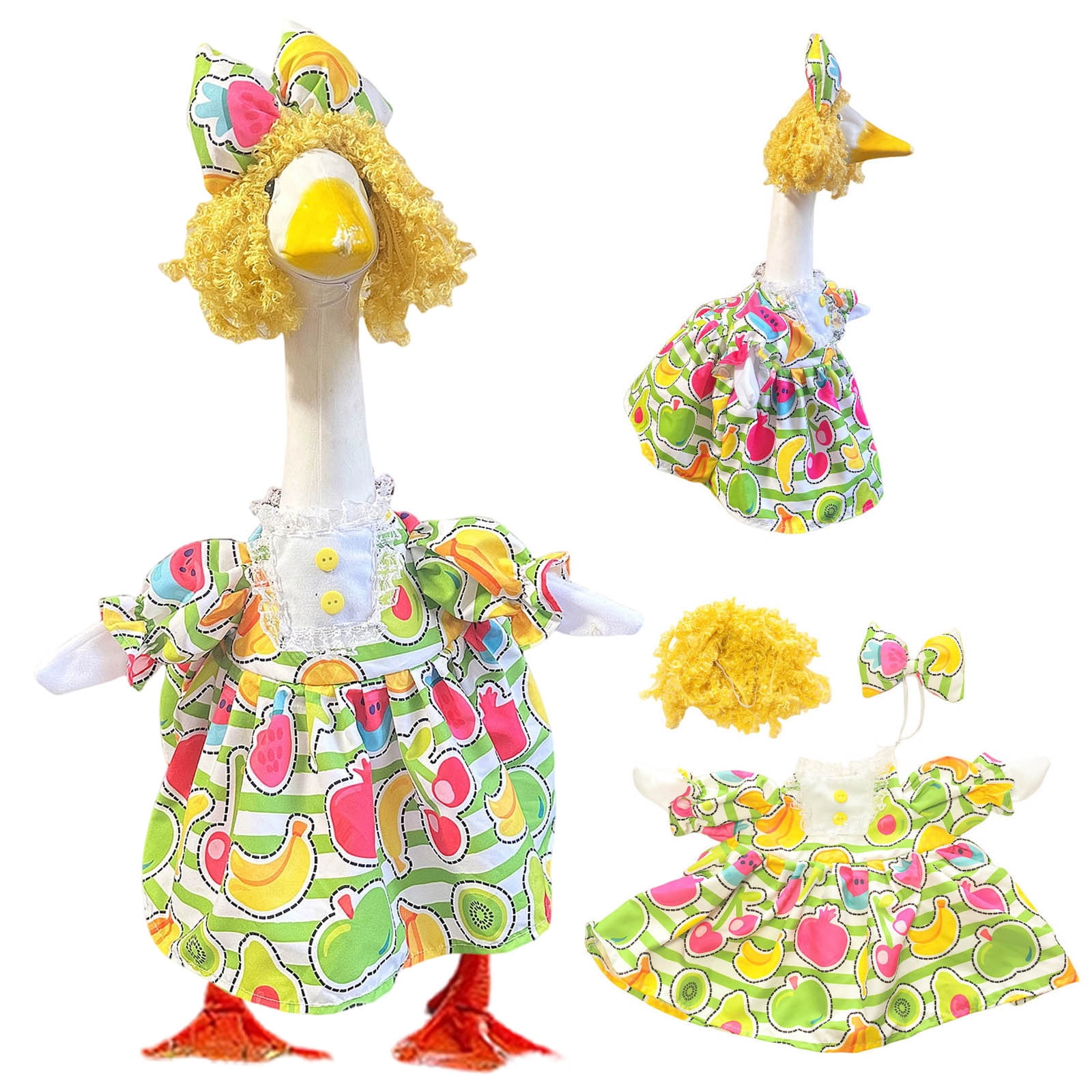 HuiXinOu Large White Easter Goose Decor, Set of Outdoor Yard Porch ...