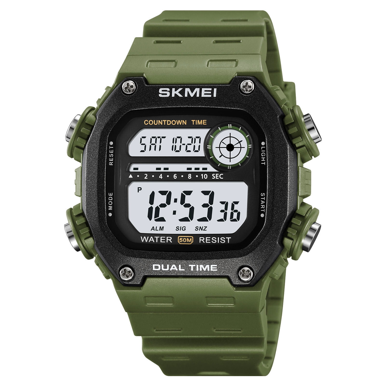 HuiXinOu Luminous Waterproof Watch, Multifunction Digital Electronic ...