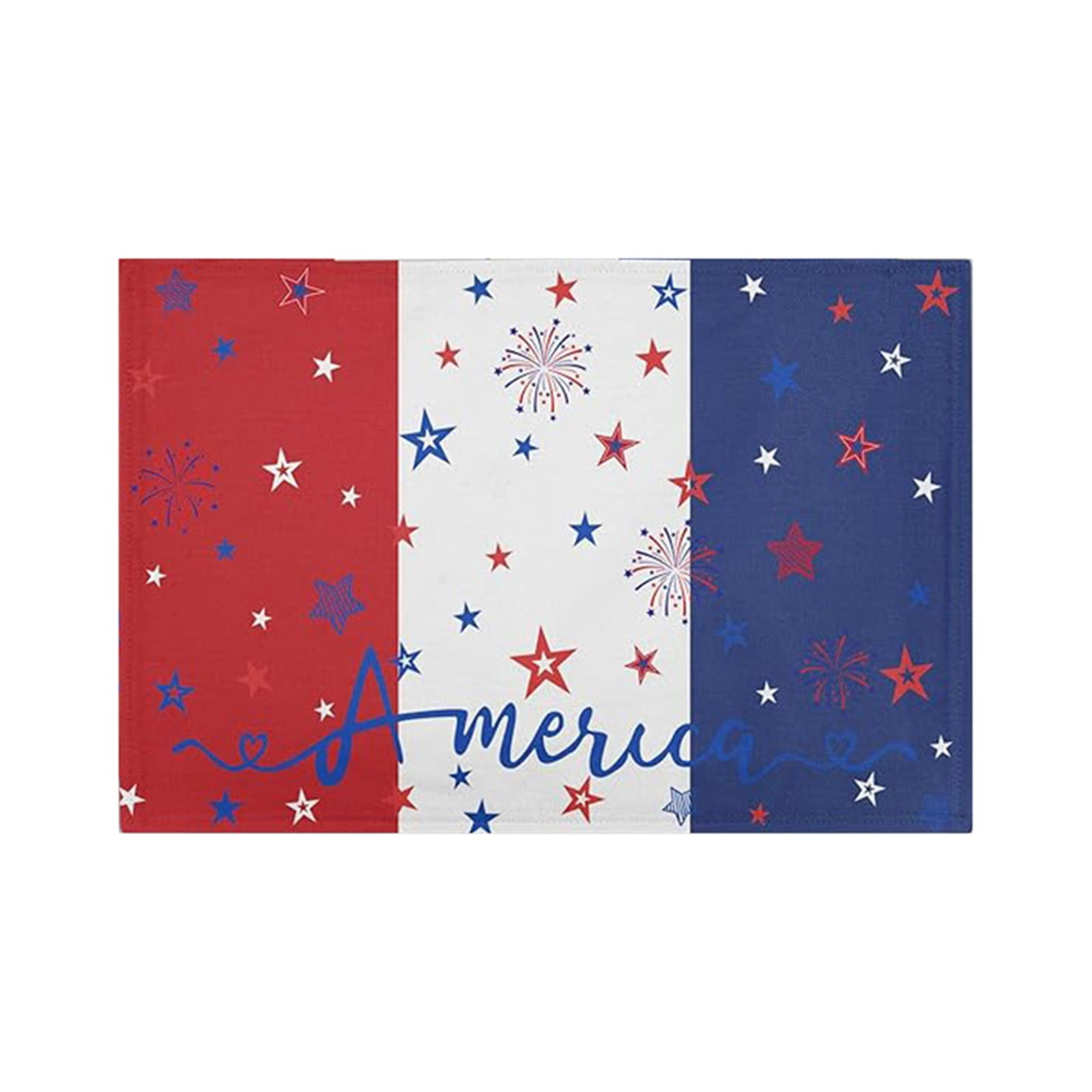 HuiXinOu Patriotic Placemat Set, 4th of July Memorial Day Veterans Day ...