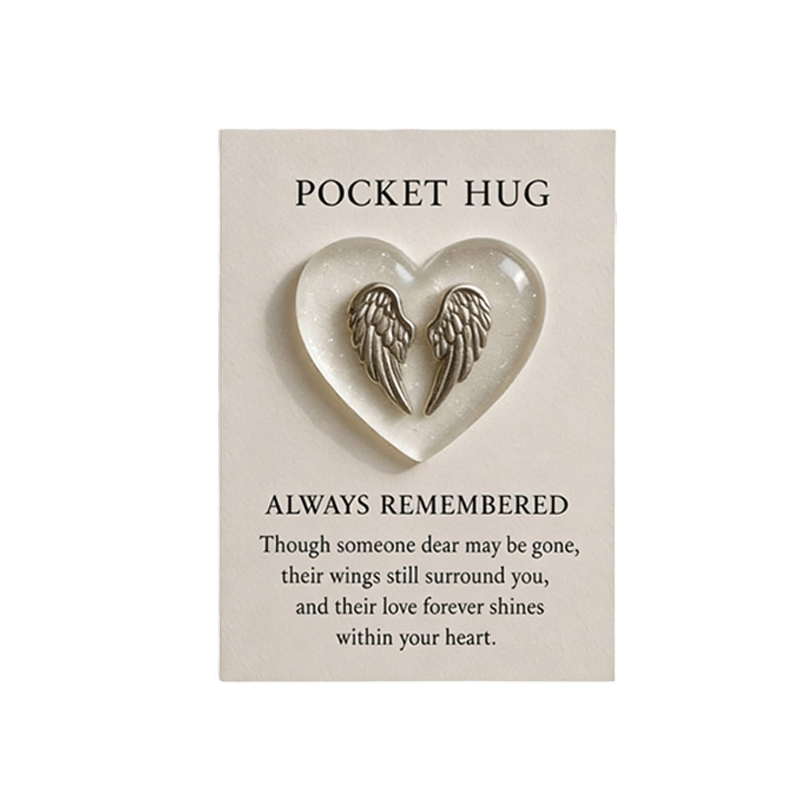HuiXinOu Pocket Hug Gift Card, Angel Design Encouragement Token for ...