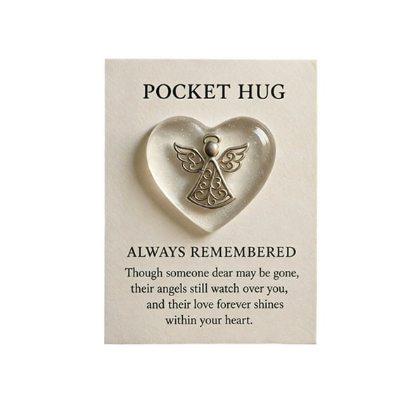 HuiXinOu Pocket Hug Gift Card, Angel Design Encouragement Token for ...