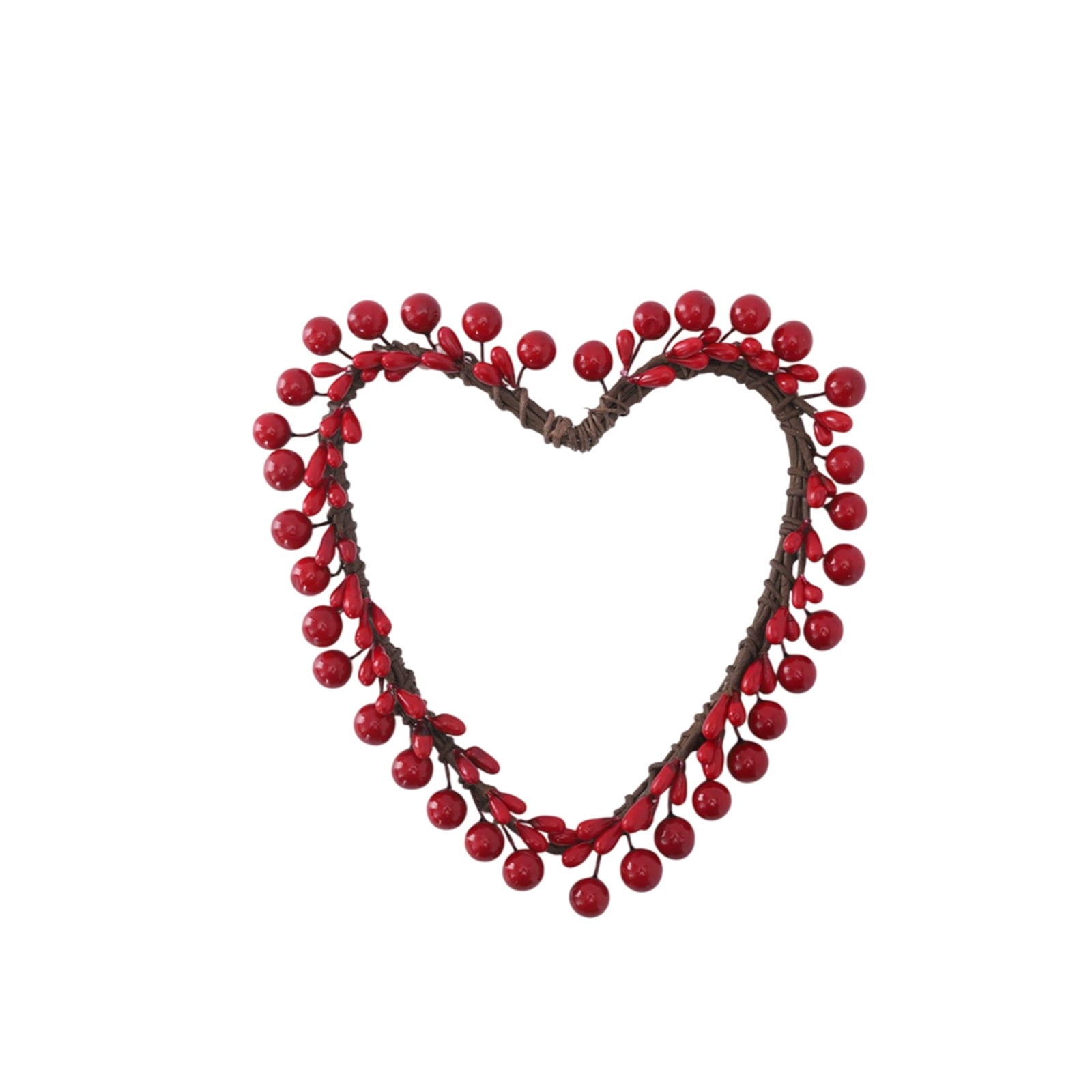 HuiXinOu Valentine Heart Candle Holder Wreath - Red Romantic Table ...