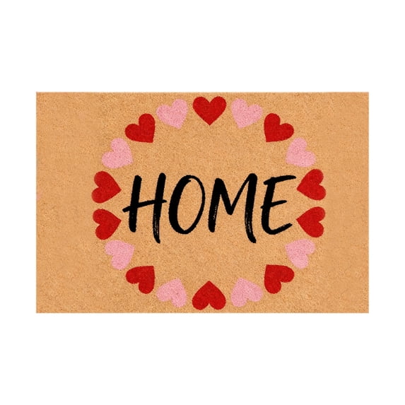 HuiXinOu Welcome Heart Doormat, Plush Cushioned Non-Slip Entryway Rug ...