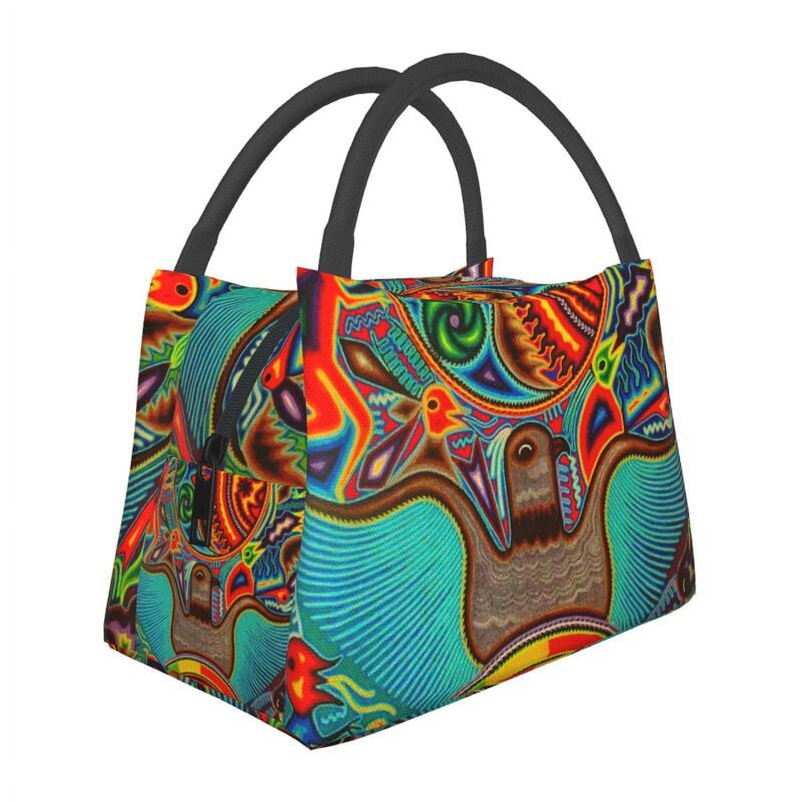 Huichol Traditional Native Insulated Lunch Bags for Women Shamanic ...