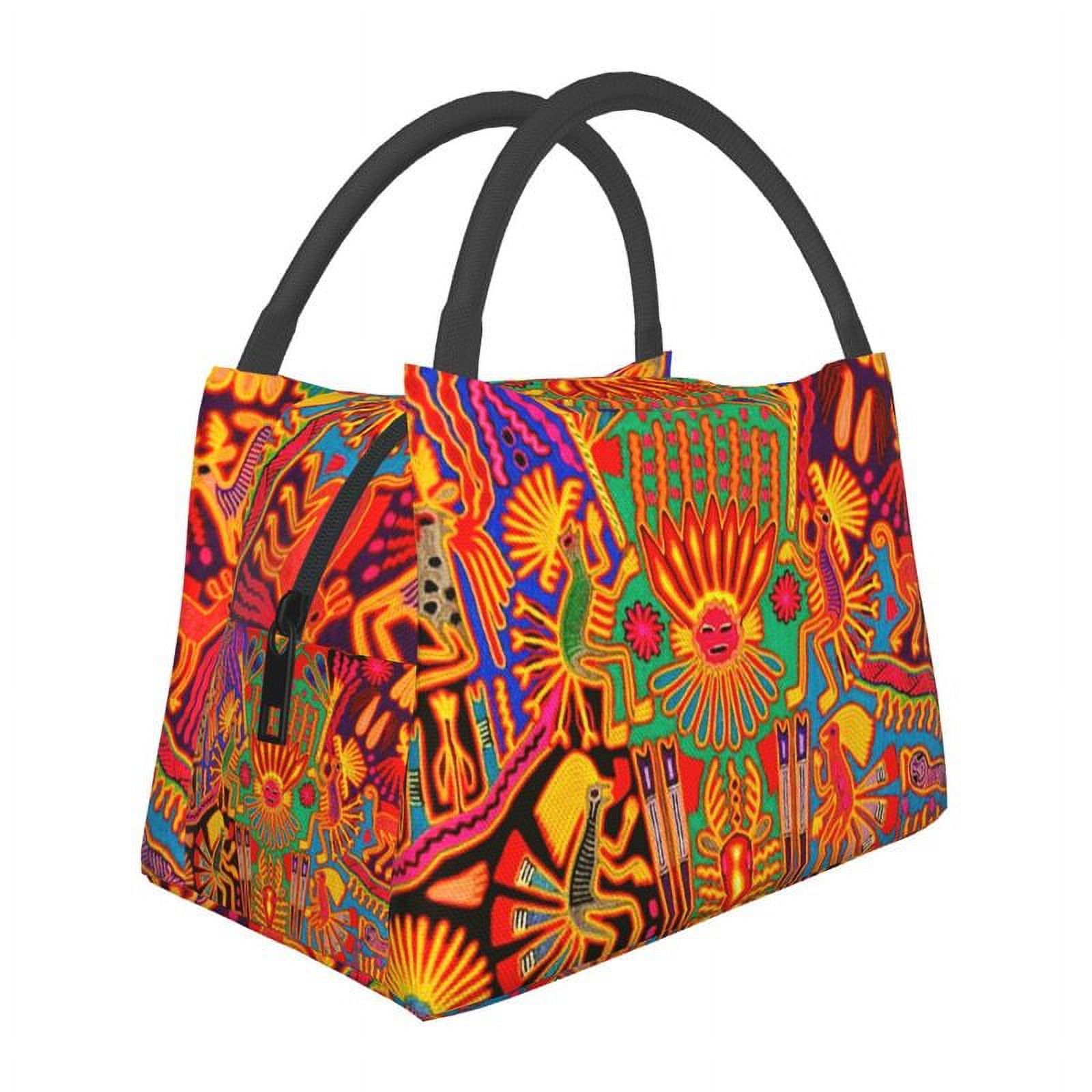 Huichol Traditional Native Insulated Lunch Bags for Women Shamanic ...