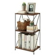 Huisenitre 3-Tier Bookcase, Wood Storage Display Shelves, Living Room ...