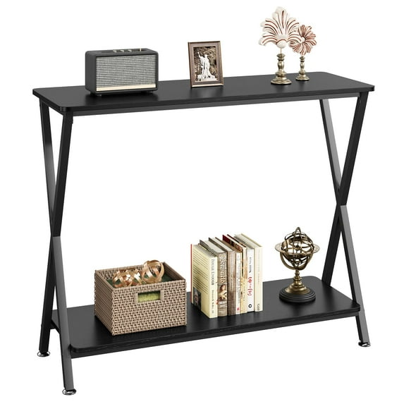 Huisuilinss 2-Tier Narrow Console Table,Long Farmhouse Console Table ...