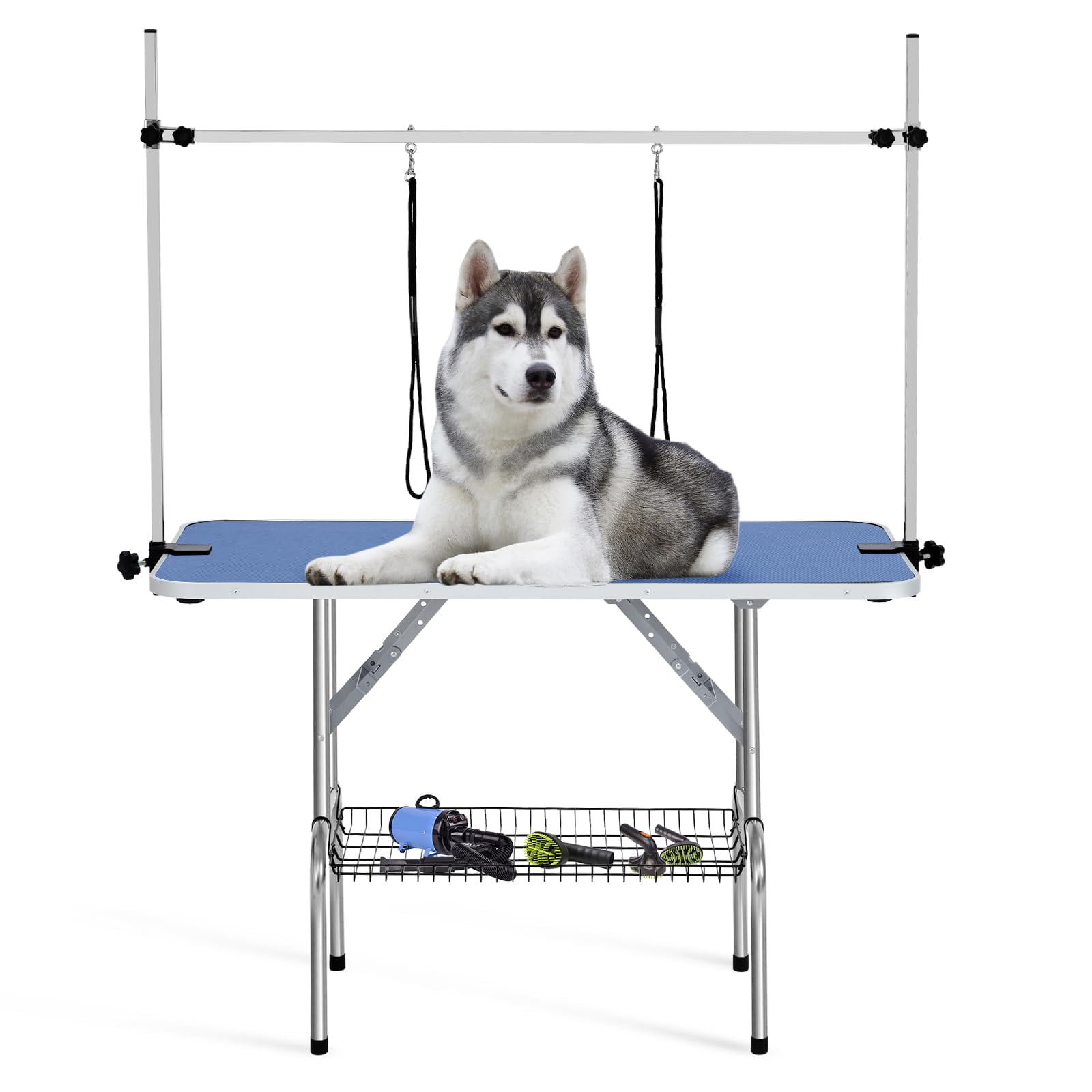 Huisuilinss 48" Dog Grooming Table,Pet Foldable Grooming Table,w/Double ...
