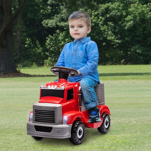 Huisuilinss 6V Ride On Truck,Kids Battery Powered Electric Car,Ride On ...