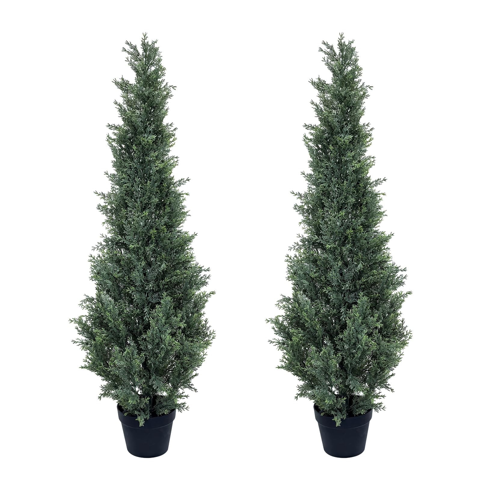 Huisuilinss Artificial Cedar Topiary Tree,Realistic Fake Cypress Tree ...