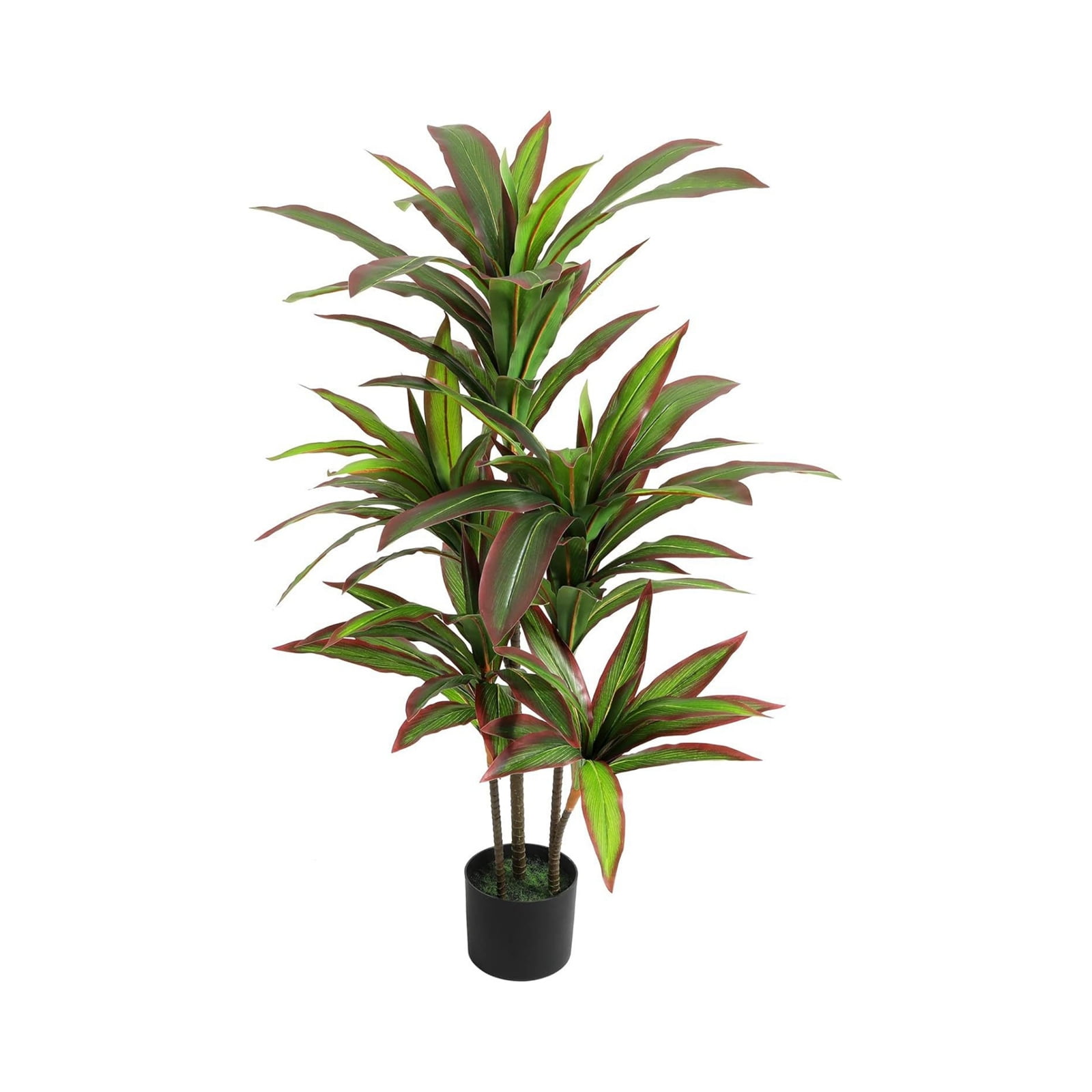 Huisuilinss Artificial Dracaena Tree 6ft, 4ft/5ft Tall Fake Dracaena ...